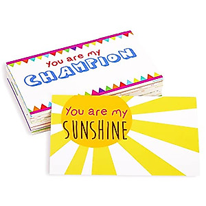 60-Pack Motivational Lunch Box Notes for Kids, Single-Sided Blank Inspirational Cards in 30 Designs, Cute, Encouraging Joke Cards for Lunchbox Essentials (2x3.5 in)