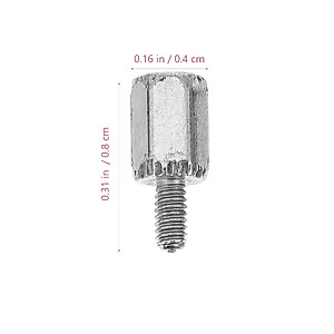 40 Pcs Msi Motherboard Screws Mounting Screw for M.2 Ssd Computer Supply M.2 Screw Computer Part Ssd Screw Ssd Hard Disk Mounting Screw Hex Nut M.2 Motherboard Mounting Screw
