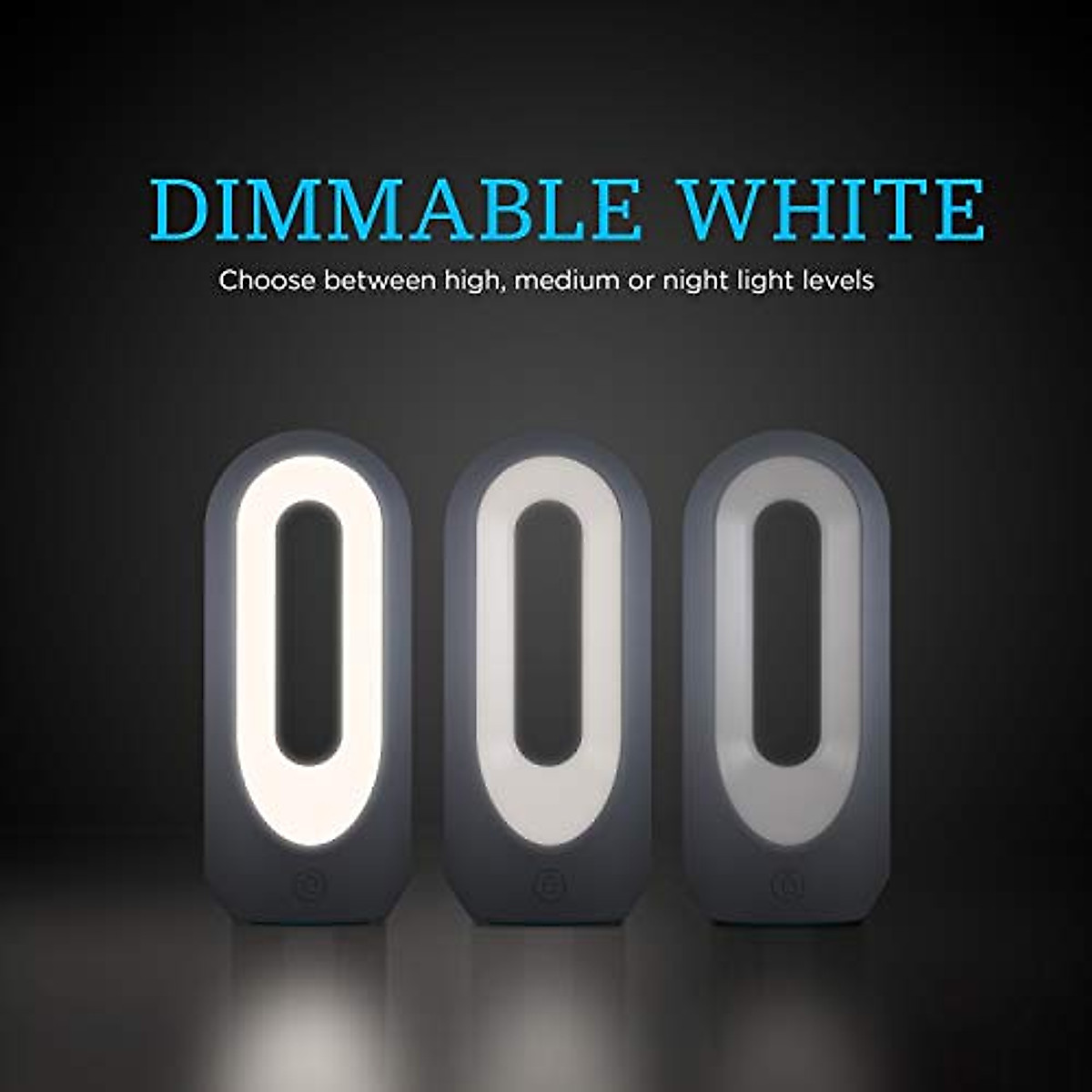 Enbrighten Color Changing LED Lamp, Modern Night, Dimmable Whites & Vibrant RBG Colors, Dorm Essentials, Ideal for Home Office, Gaming, Bedroom, Kids Room, Reading Light, 49632, Plastic, White