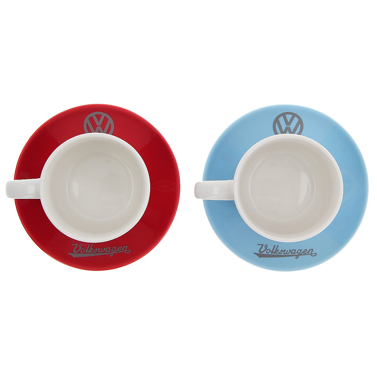 BRISA VW Collection - Volkswagen Espresso Cups Coffee-Tea-Cappuccino Set in T1 Bus Design (Bus Front/2 Colors/2-Piece Set/100ml/3.4 fl oz)