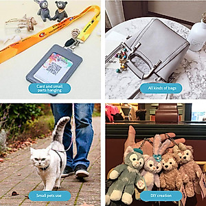 100PCS Keychain Hooks with Key Rings, Metal Swivel Lobster Claw Clasps, for Keychain Clip Lanyard, Jewelry Making, Crafts (Silver)