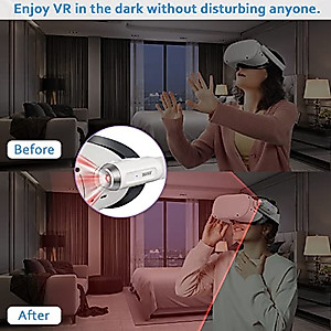 NVNV VR Ir light for Oculus Quest 2,Enhance Tracking Hand Motion Ir Sensors ,VR Accessories for Quest 2, Suitable for VR Games In The Dark