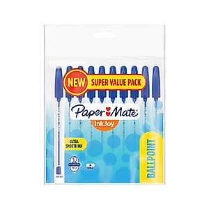 Paper Mate 2005655 InkJoy 50ST Ballpoint Pens, Medium Point (1.0mm), Blue, 10 Count