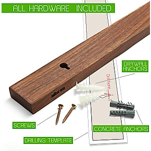 Mr.Art Wood Magnetic Wooden Kitchen Knife Holder Strip Bar, Size 16” – Store Knives and Tools Efficiently, Versatile and Multipurpose, 100% Natural Walnut Wood