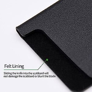 5/10/20pcs Universal Knife Edge Guards Set, Non-BPA Knife Sheath, Waterproof Abrasion Resistant Felt Lined Knife Cover Sleeves Knife Protectors, Gentle on Your Blades(5pcs)