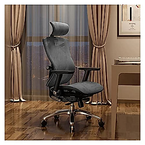 TJLSS Ergonomic Computer Chair Home Waist Engineering Office Chair E-Sports Seat Human Design Multi-Function Adjustment