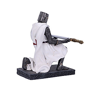 Nemesis Now Knight's Oath Pen Holder, Whilte, 16.8cm, White