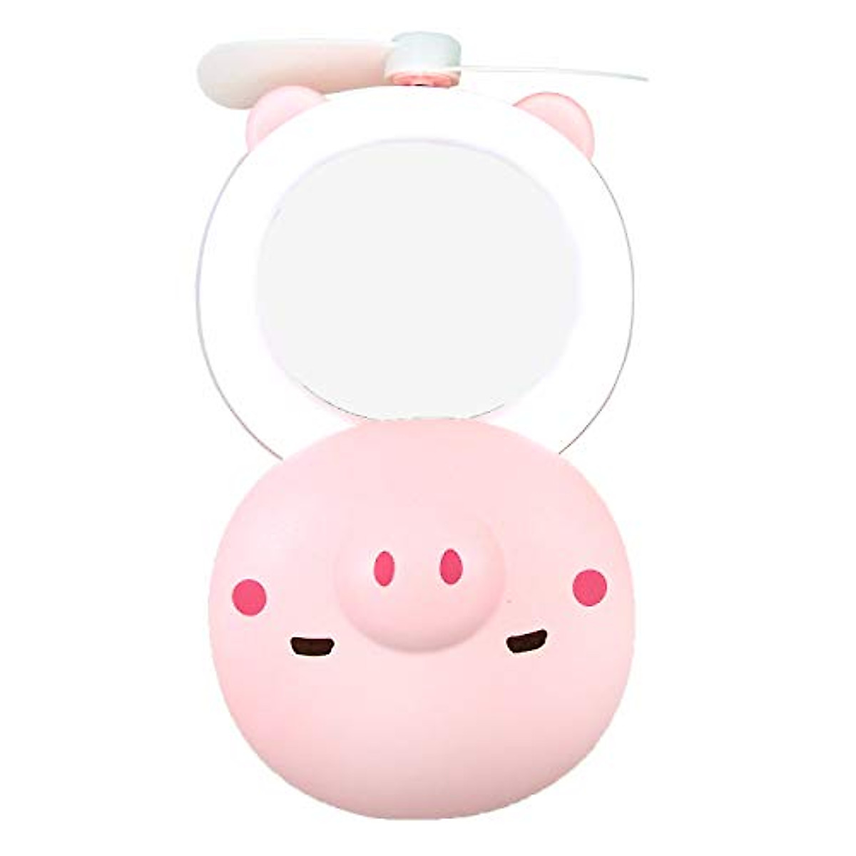 Pink Pig Small Personal Hand Held Fan, 3 1/2 Inch