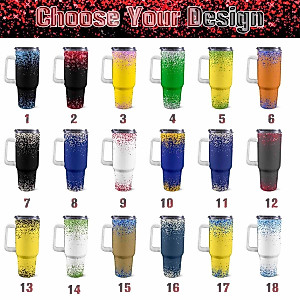 Custom 40oz Tumbler with Handle Customized Class of 2024 Stainless Steel Insulated Tumblers with Lid Straw Custom Travel Mug Personalized Graduation Gifts for Daughter Son