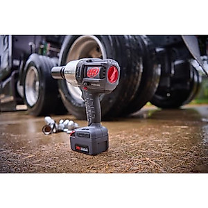 Ingersoll Rand W8191-K2 1" 20V Cordless Impact Wrench 2 Battery Kit, 2000 ft-lb Torque, Friction Ring Thru-hole, Pistol