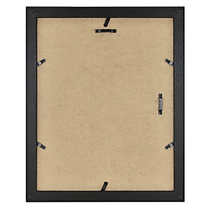 MCS Studio Gallery 11x14 Picture Frame Black Woodgrain, Rectangle Photo Frame for Photos, Posters & Art Prints (2-Pack)