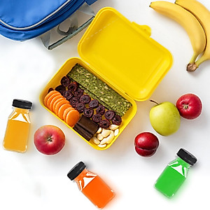 Lainrrew 24pcs 4oz Plastic Juice Bottles with Black Caps - Reusable Clear Containers, Tamper Proof Lids for Smoothies, Milk & Beverages