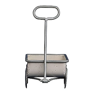 Foreside Home & Garden White Rustic Antique Gray Metal Wagon Soap Dish