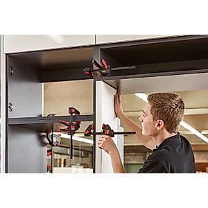 BESSEY EHK SERIES - 100 lb Clamping Force - 06 in - EHKM06 Trigger Clamp Set - 2.375 in. Throat Depth - Wood Clamps, Tools, & Equipment for Woodworking, Carpentry, Home Improvement, DIY