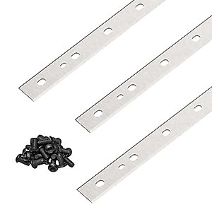 13 inch Planer Blades for Dewalt DW735 Electric Planer Knives DW735X Wood Planer Cutter with 24 Pcs Screws Replace DW7352 Blade Knife -3 Pack