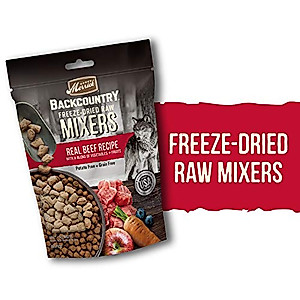 Merrick Backcountry Freeze Dried Raw Grain Free Dry Dog Food Meal Mixers with Real Meat 12.5 Ounce (Pack of 1)