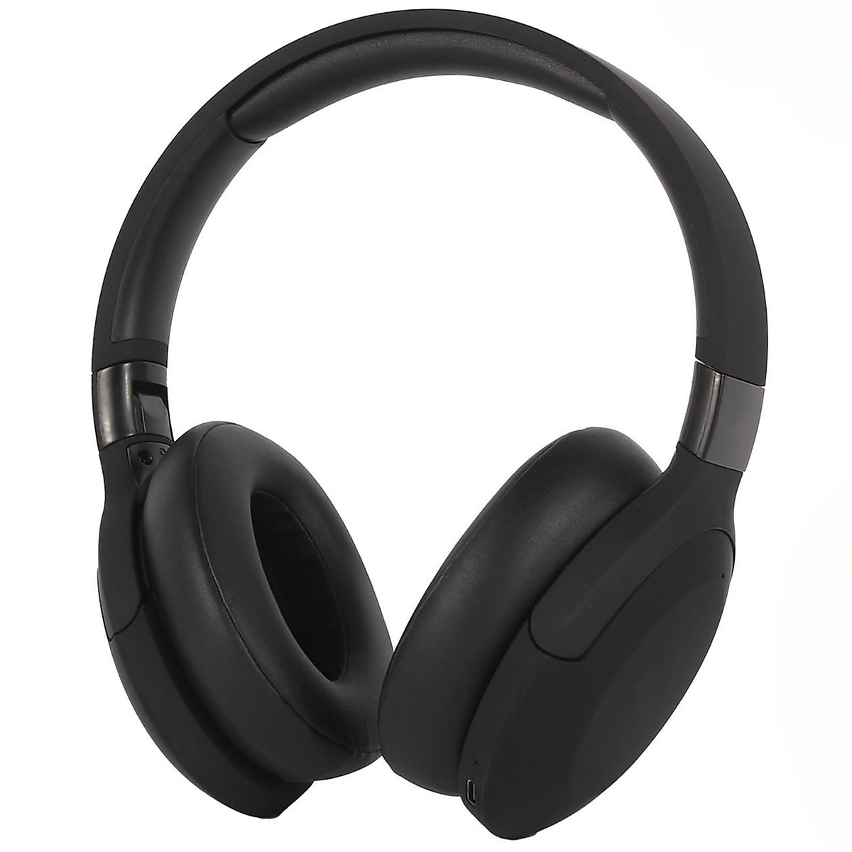 Bluetooth Headphones Over Ear, Wired/Wireless Overhead Headphones with Microphone, Soft Earmuffs & Foldable Lightweight Bluetooth Headsets with Hi-Fi Stereo Sound for Laptop PC Cellphone (Black)