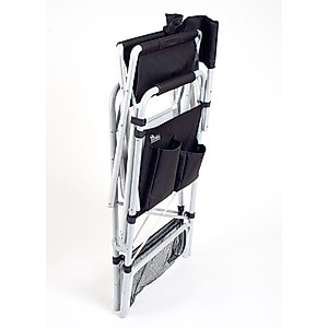 Earth Products Store - Executive VIP Tall Directors Chair w/Folding Side Table and Zippered Carry Bag - 31" Seat Height - Lightweight - 375LBS (MAX Load)