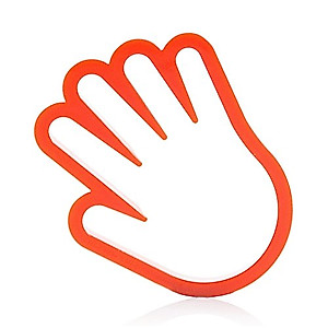 Suck UK Hand Shaped Cookie Cutter - Novelty Baking Accessory to Make Customised Bakes Red 93 x 108 x 14mm