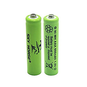 SKY HORSE AAA Rechargeable Battery Ni-MH 1.2V 600mAh for Garden Light, Solar Light,Toys, Remote Control, Mouse(8)