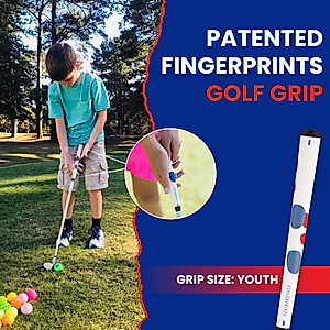 Fingerprints Junior Golf F38 Club for Kids 38"-45" Tall (~Age 4-7) - Unlock Your Junior Golfer's Potential with The Perfect Introductory Pitching Wedge