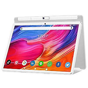 Tablet 10.1 inch Android 12 Tablet 2023 Latest Update Octa-Core Processor with 64GB Storage, Dual 13MP+5MP Camera, WiFi, Bluetooth, GPS, 512GB Expand Support, IPS Full HD Display (Silver)