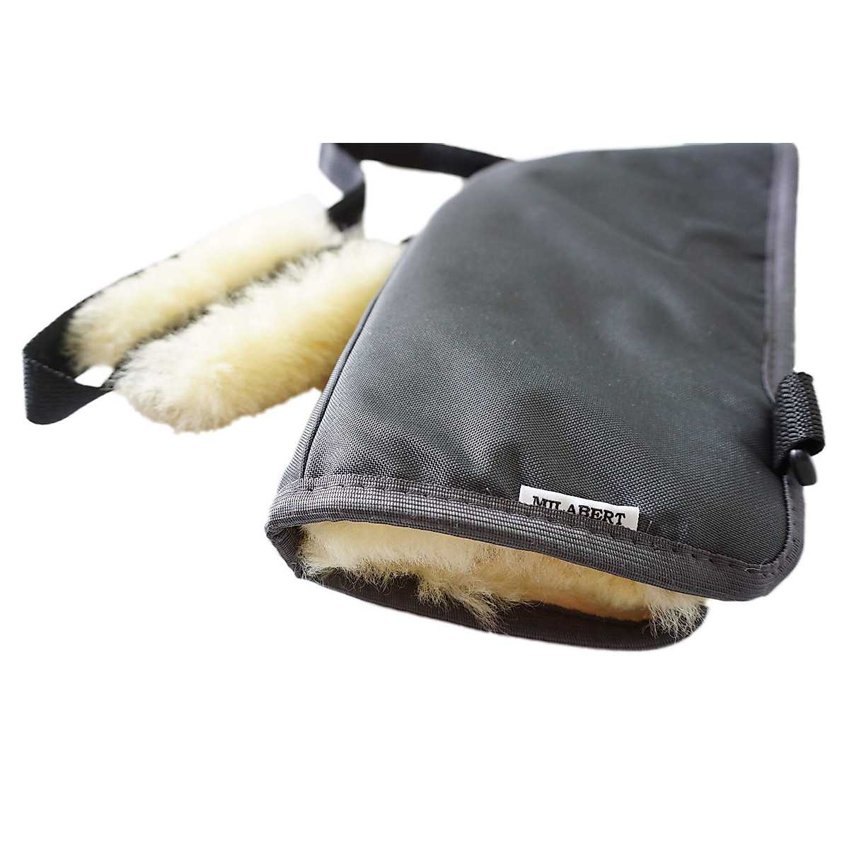 MILABERT Genuine Sheepskin Elbow Protector | Wool Elbow Protector | Elbow Injury Support | Natural Healing | Elbow Support | One Size Unisex