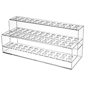 DOITOOL 48 Hole Acrylic Pen Holder,Paint Brush Holder Marker Storage Rack Pencil Holder,Cosmetic Brushes Organizer Stand