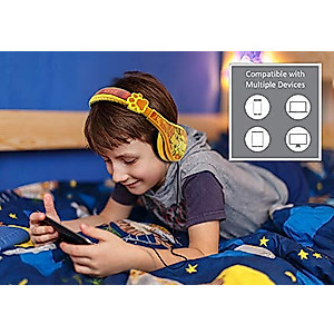 Lion King Headphones for Kids, Wired Headphones Connect Via 3.5Mm Jack, Over Ear Headset for Children with Parental Volume Control Designed for Fans of Lion King Gifts for Boys and Girls