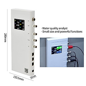 Kamoer QiJian3 Smart Digital Water Quality Tester kit pH/ORP/EC/DO/Salinity/Temp 24H Online Monitor WiFi APP Remote Control for Aquarium Fish Tank Support Historical Data Recording