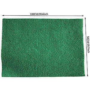 Reptile Carpet 39.4" x 19.7-2pcs Terrarium Substrate Liner Pet Habitat Bedding Soft Green Mat for Bearded Dragon Lizards Gecko Chamelon Iguana Turtles Snakes