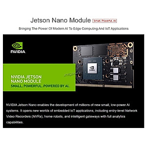 Jetson Nano Module B01 Small Production-ready AI System SOM with 16GB EMMC Embedded IoT Applications for Series Entry-level Network Video Recorder Home Robot Computer etc@XYGStudy (Jetson Nano Module)