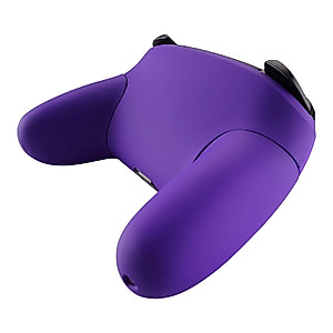 eXtremeRate Purple Faceplate Backplate Handles for Nintendo Switch Pro Controller, Soft Touch DIY Replacement Grip Housing Shell Cover for Nintendo Switch Pro - Controller NOT Included