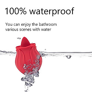 The Rose Toy for Women - Rose Vibrator, Rose Lick Sucking Toy, Toy for Women, Rose Vibrant Licker Red285