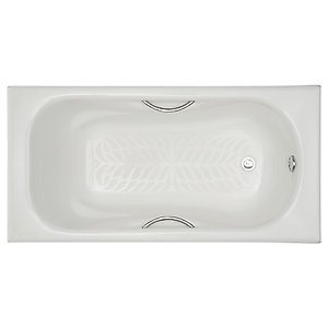 Porcher 60330-00.001 Lourdes Cast Iron Drop-In Bath Tub Only, White