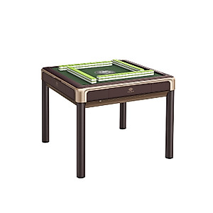 usamjtable Automatic Mahjong Table4-Legs Dining Table Style with 44mmTiles Hard Tabletop Cover Included