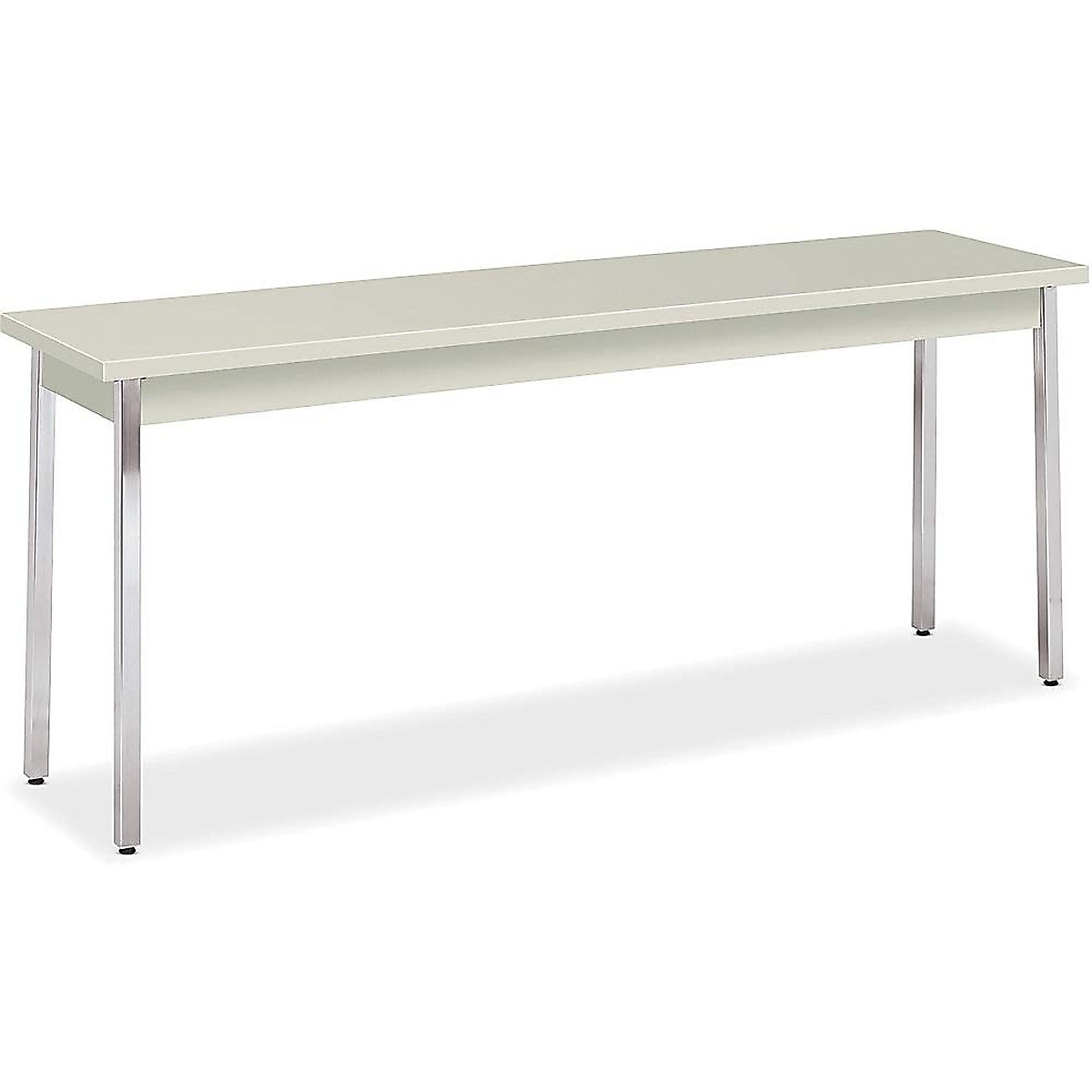 HON Utm1872loloc Utility, Rectangular, 72W X 18D X 29H, Light Gray Table, Beige