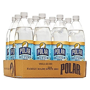 Polar Seltzer Water Bottles No Sodium and No Calories 33.8 Fl. Oz, (Pack of 12) (Vanilla)11