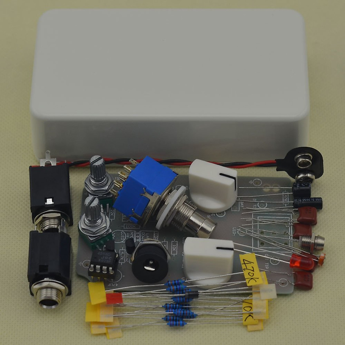 TTONE DIY Compressor Effect Pedal Guitar Stomp Pedals Kit White