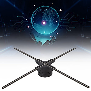 FTVOGUE 96W 3D Hologram Advertising Display Glasses Holographic Fan for Commercial Shop Signs Bars Casinos Parties