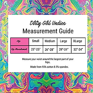 Dirty Girl Undies The Cum Slut Women's High Rise Sexy Thong, Dirty Undies! Small Black