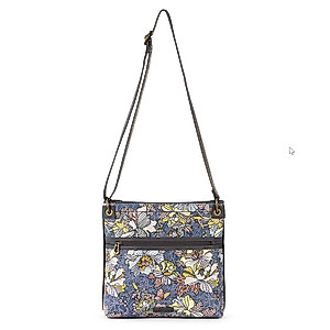 Sakroots Artist Circle Flat Crossbody, Shadow Flower Power