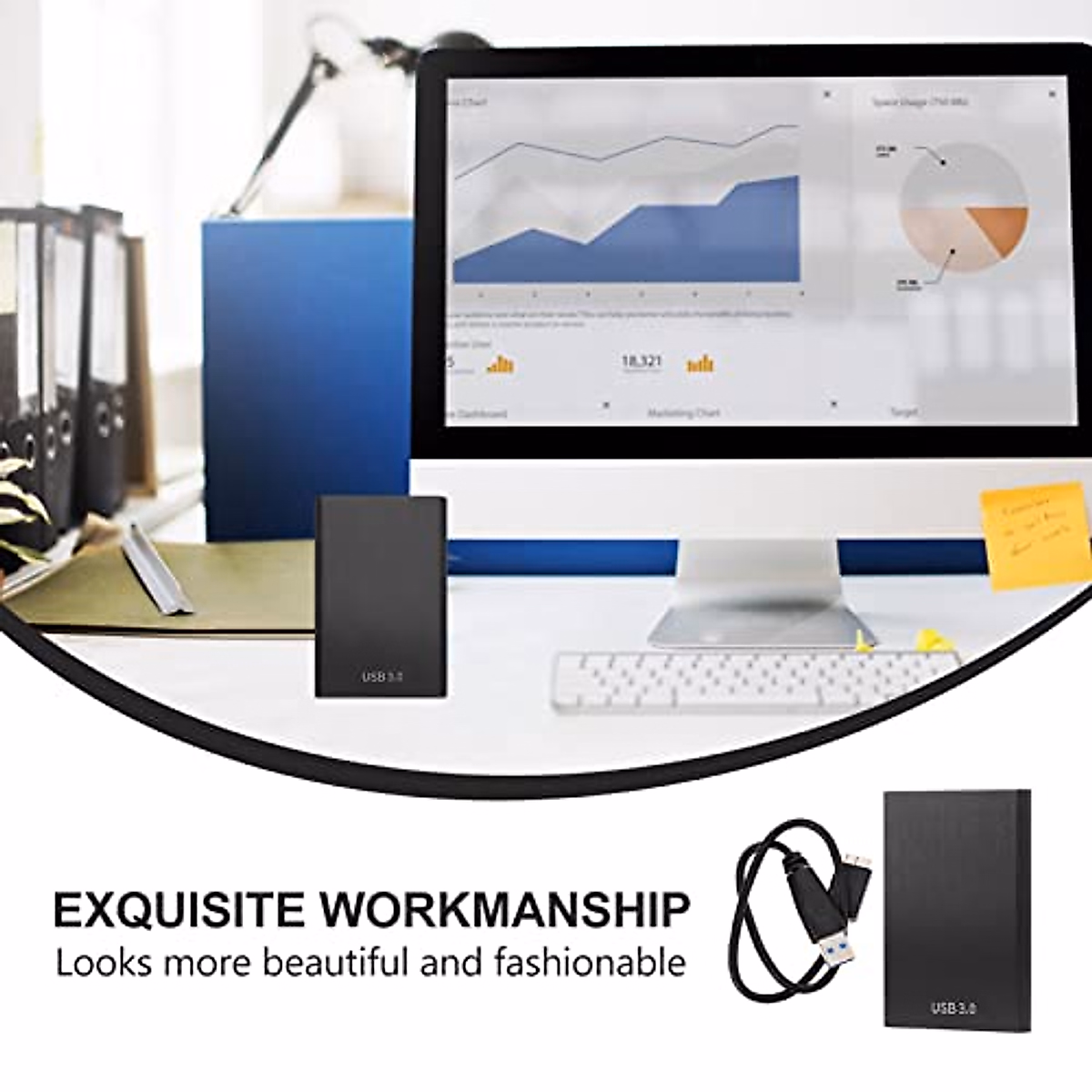 SOLUSTRE External Hard Drive Pc External Hard Drive 5 Pieces USB3. 0 Mobile Hard Drive USB3. 0 Mobile Hard Drive USB3. 0 Hard Disk Hard Disk HDD External Hard Drive Laptop Hard Drive