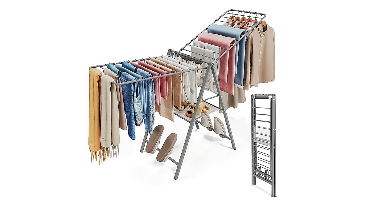 APEXCHASER Ultra Thin Drying Rack - Space-Saving & Versatile