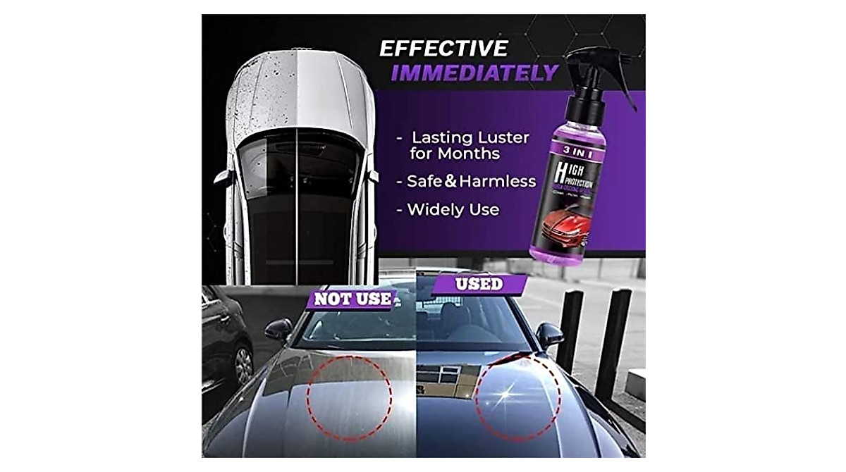 ICOVOIY 3 in 1 Car Coating Spray for Ultimate Shine