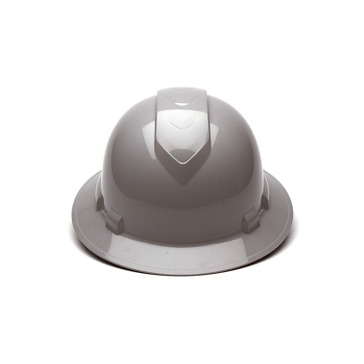 Pyramex Ridgeline Full Brim Hard Hat 4 Point Ratchet Gray