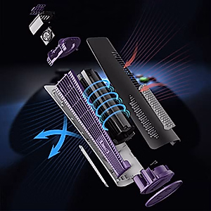 SISMEL Small Bladeless Tower Fan Bladeless Desk Fan, 2pcs