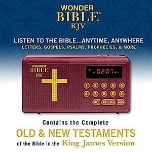 Wonder Bible KJV- The Talking Audio Bible Player (King James Version) New & Old Testament, As Seen On TV