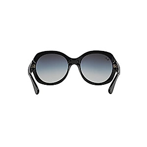 Ray-Ban Women's RB4191 Round Sunglasses, Black, 57mm