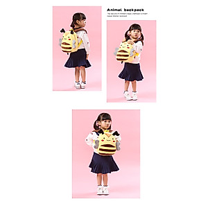 Children Toddler Preschool Backpack Plush Animal Cartoon Backpack Baby Kids School Satchel Travel Lunch Bags Bear